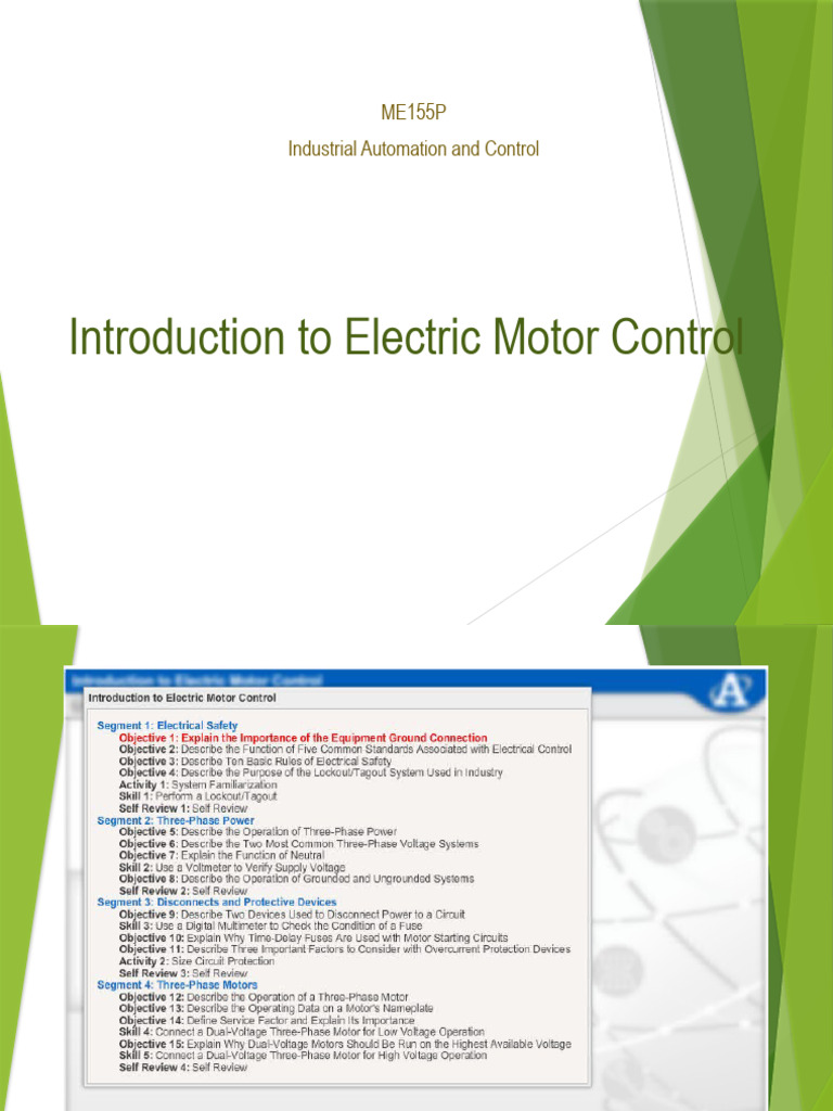 Electric Motor Control Basics | PDF | Technology & Engineering
