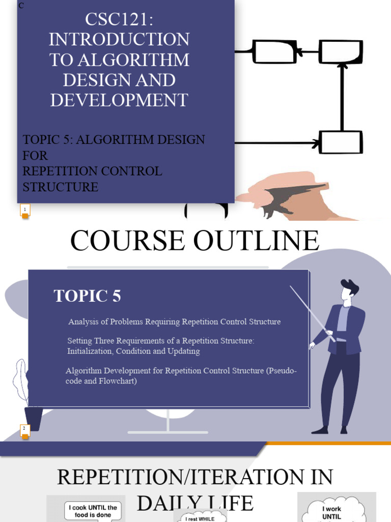 CSC121 - Topic 5 (CONTROL STRUCTURE (REPETITION) | PDF | Control Flow | Theoretical Computer Science