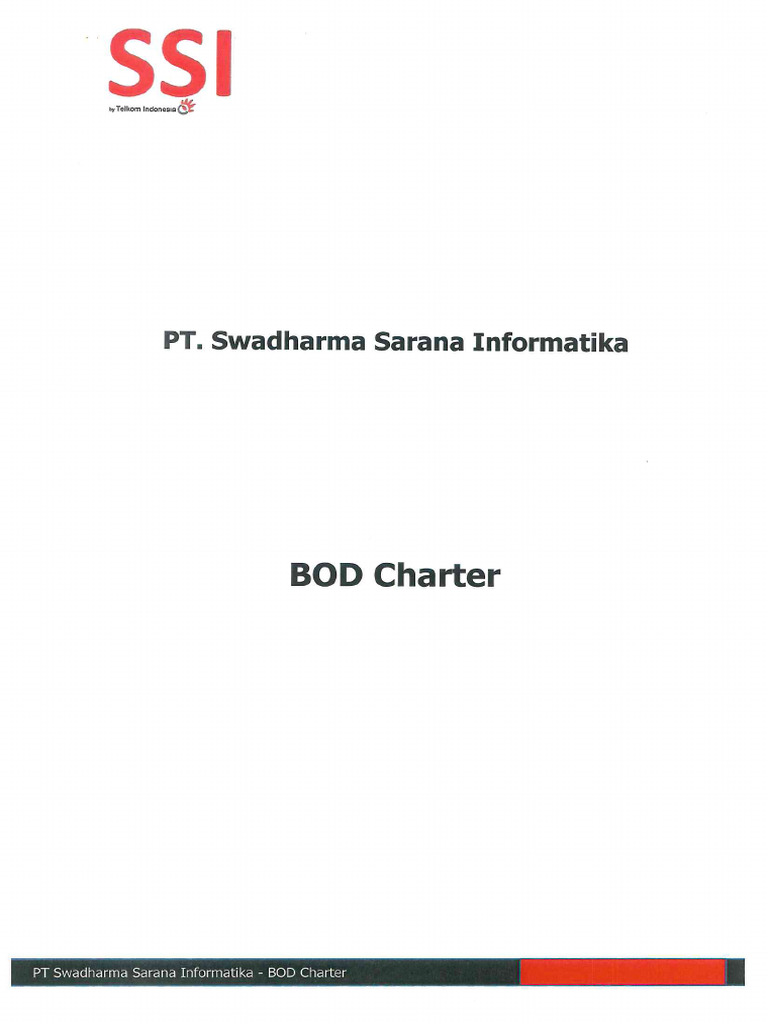 BOD Charter | PDF