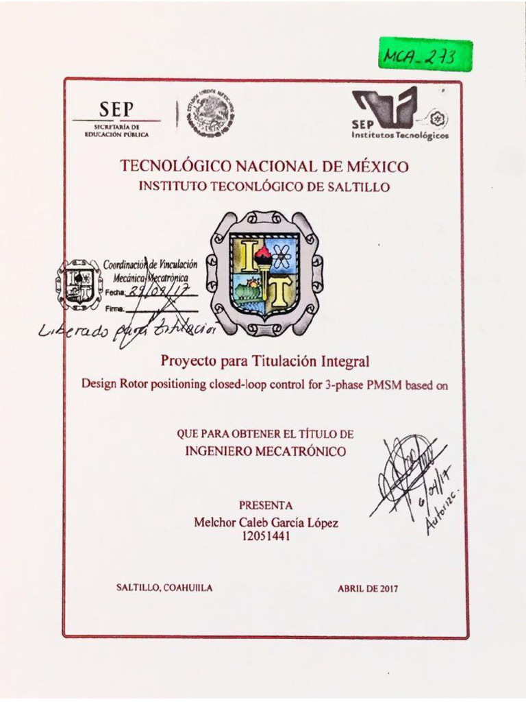 Motor Control Loop Design For A KR6 Robo | PDF | Ciencias de la Computación | Informática
