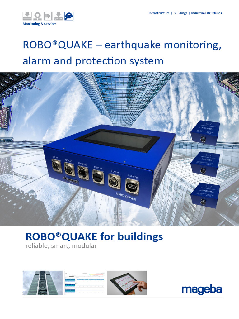 BROCHURE ROBO QUAKE Earthquake Monitoring CH en | PDF | Internet Of ...