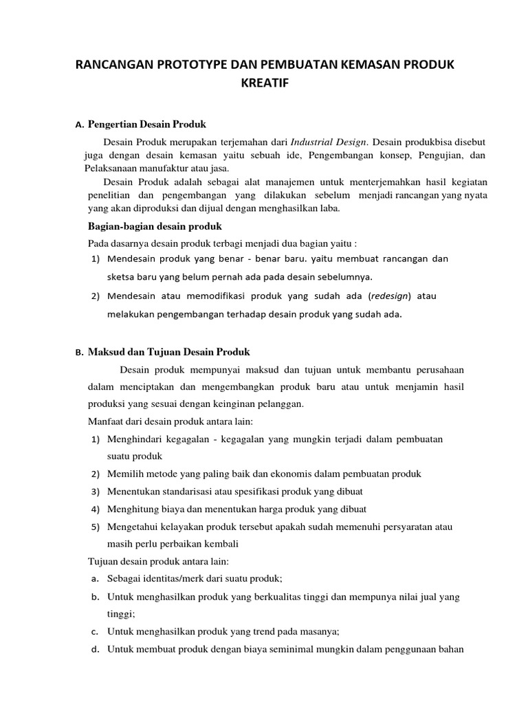 Materi Rancangan Prototype | PDF