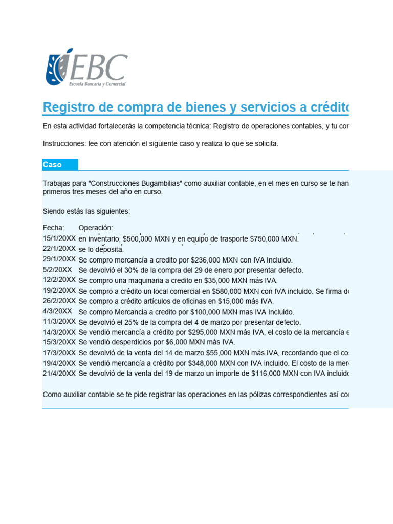 Caso 4 Bases Contables.... | PDF | Economias | Business
