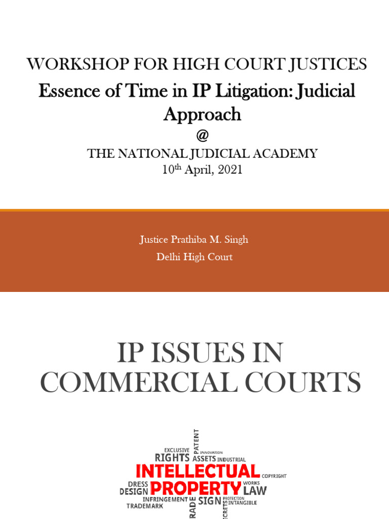 1.injunctions in IPR and CC Act | PDF | Intellectual Property | Summary Judgment