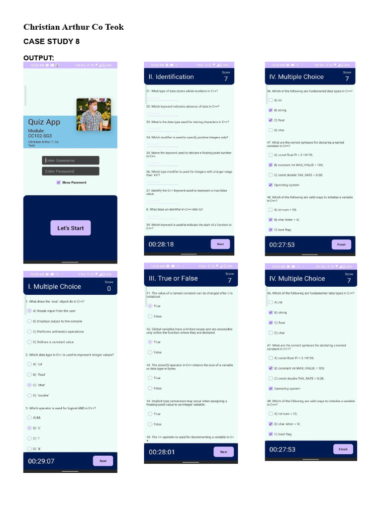 Android Quiz App Code Structure | PDF | Android (Operating System) | Command Line Interface