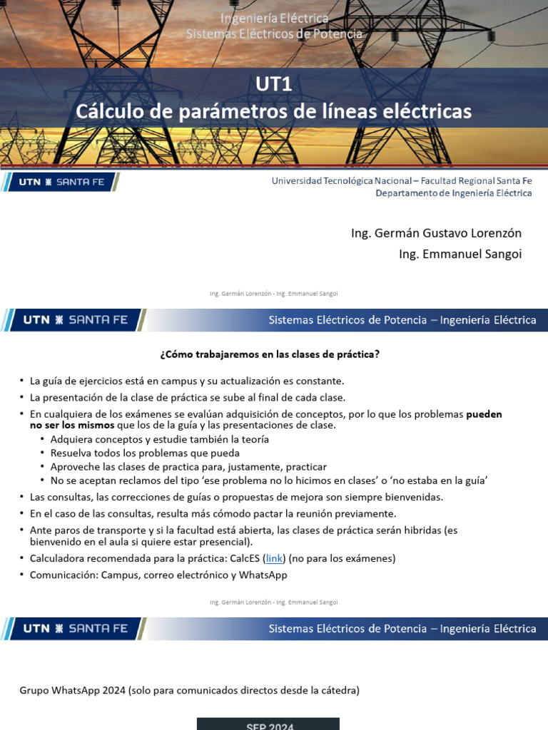 Clase Practica UT1 (Parte 1) | PDF | Conductor electrico | Cantidad