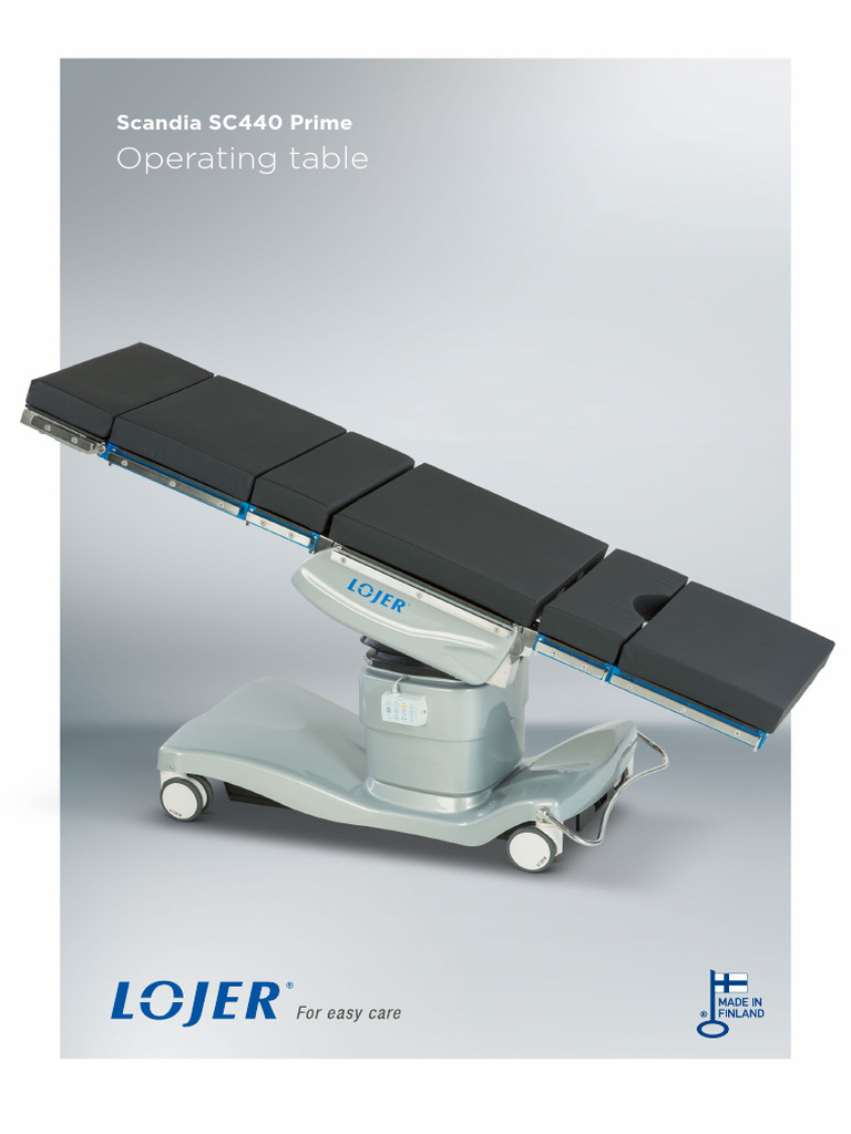 ENG Scandia SC440 Prime Operating Table Web | PDF