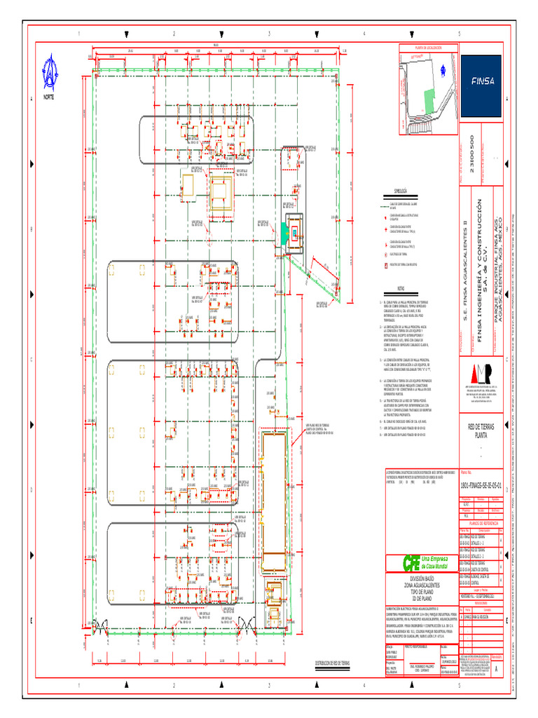 1801-FINAGS-SE-IE-05-01 Red de Tierras Planta | PDF