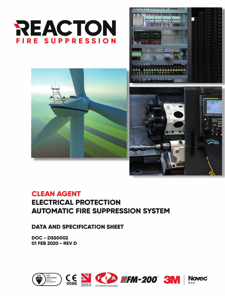 DOC-DSS0002 (Clean Agent Data & Specification Sheet) Rev.D | PDF | Pipe ...