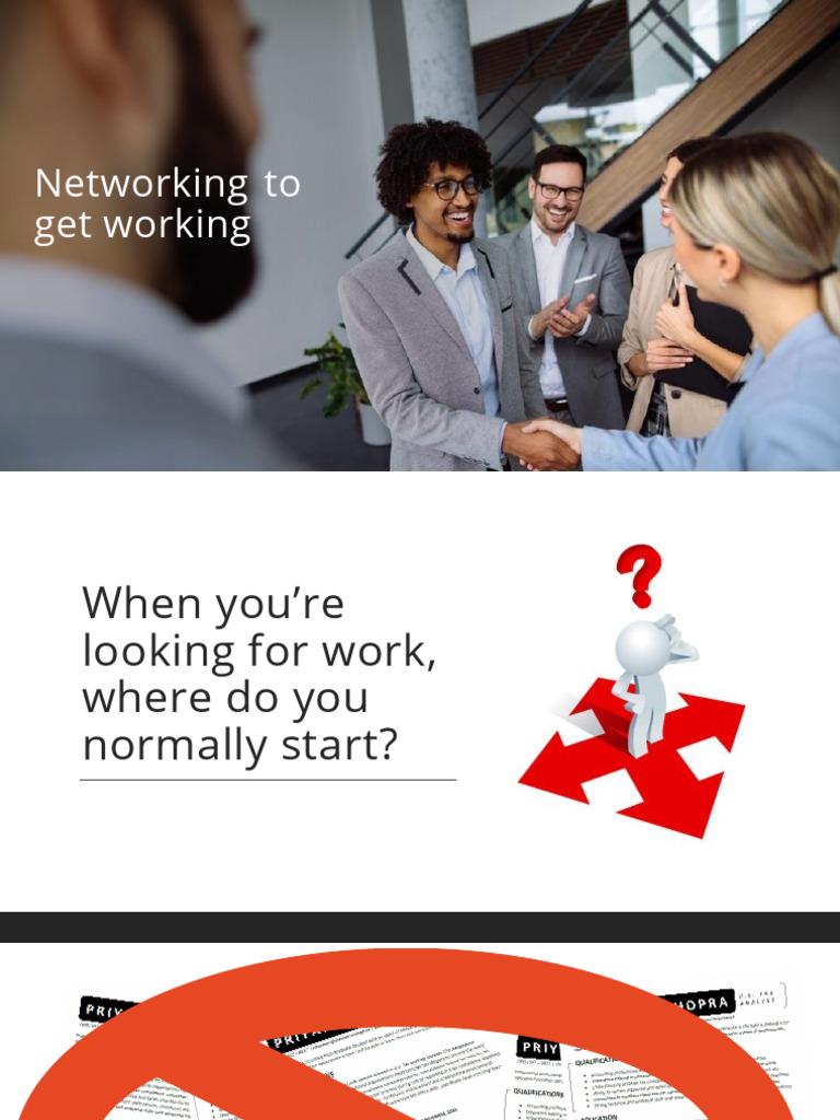 Networking To Get Working | PDF | Job Hunting | Linked In