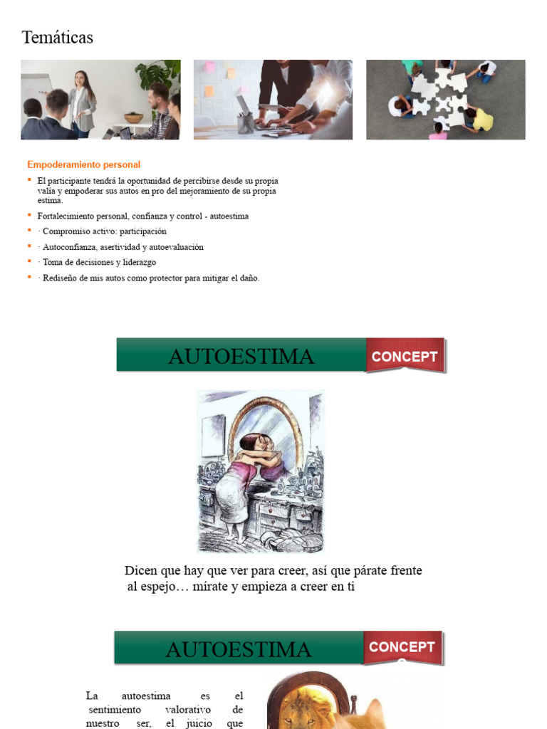 Presentación Empoderamiento Personal | PDF | Autoestima | Aprendizaje
