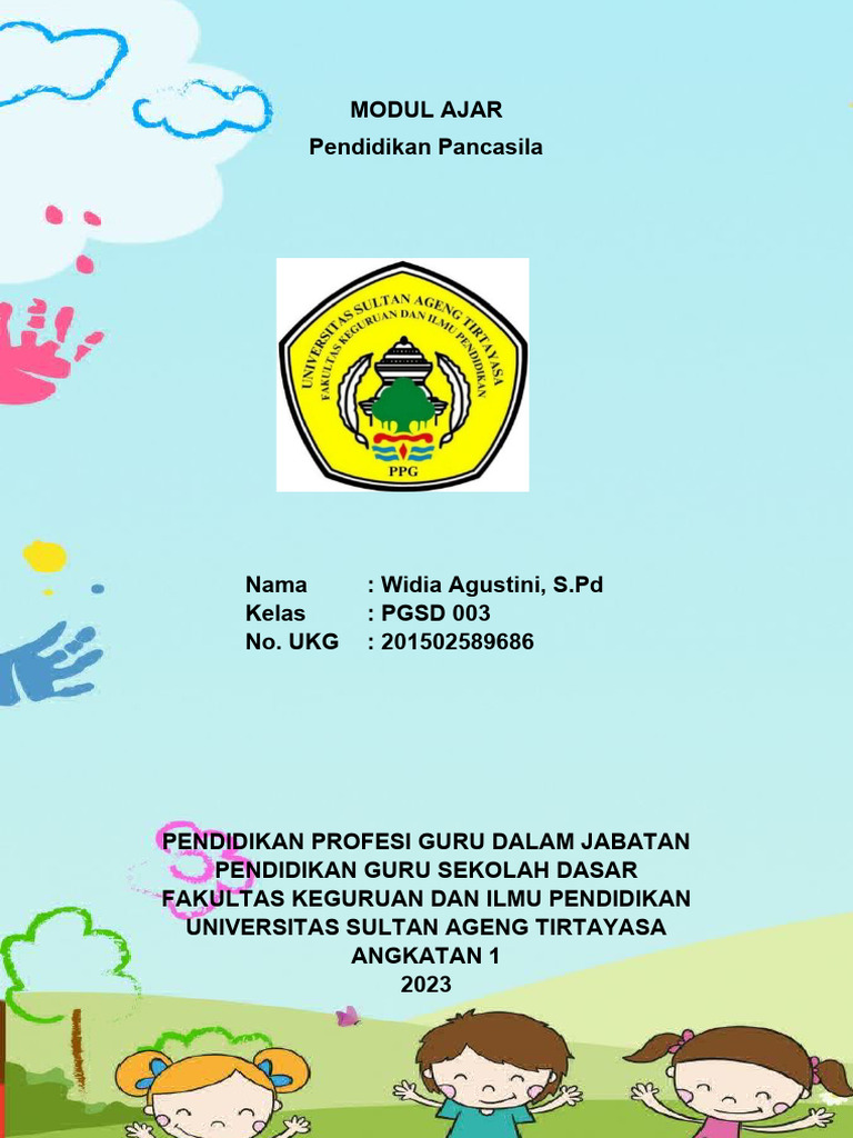 MODUL AJAR Pendidikan Pancasila PPL 1 Aksi 1 | PDF