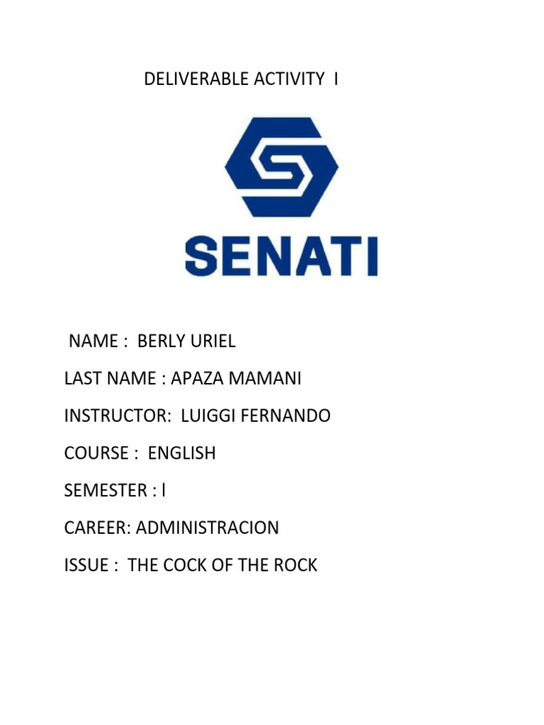 CARÁTULA SENATI-1 | PDF