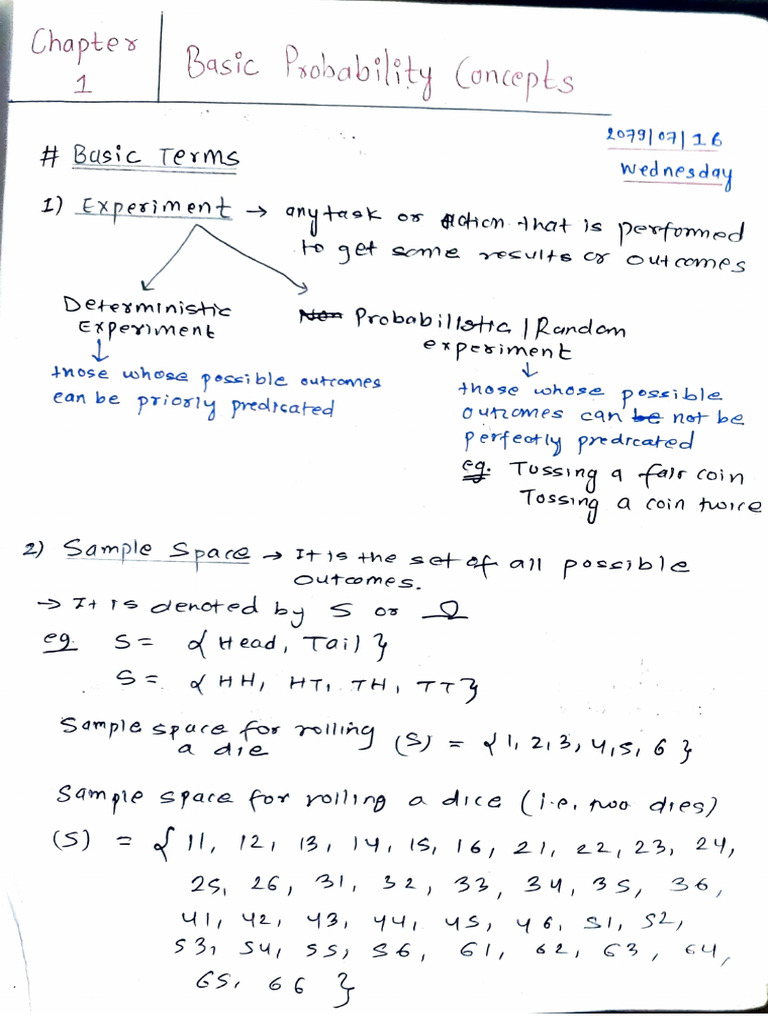 Probability and Queuing Theory - 30199 - Probability Concept | PDF