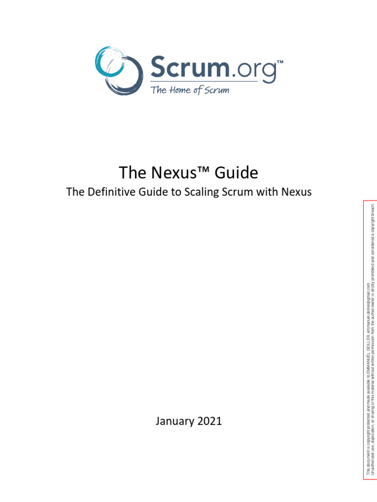 Nexus Guide | PDF | Scrum (Software Development)