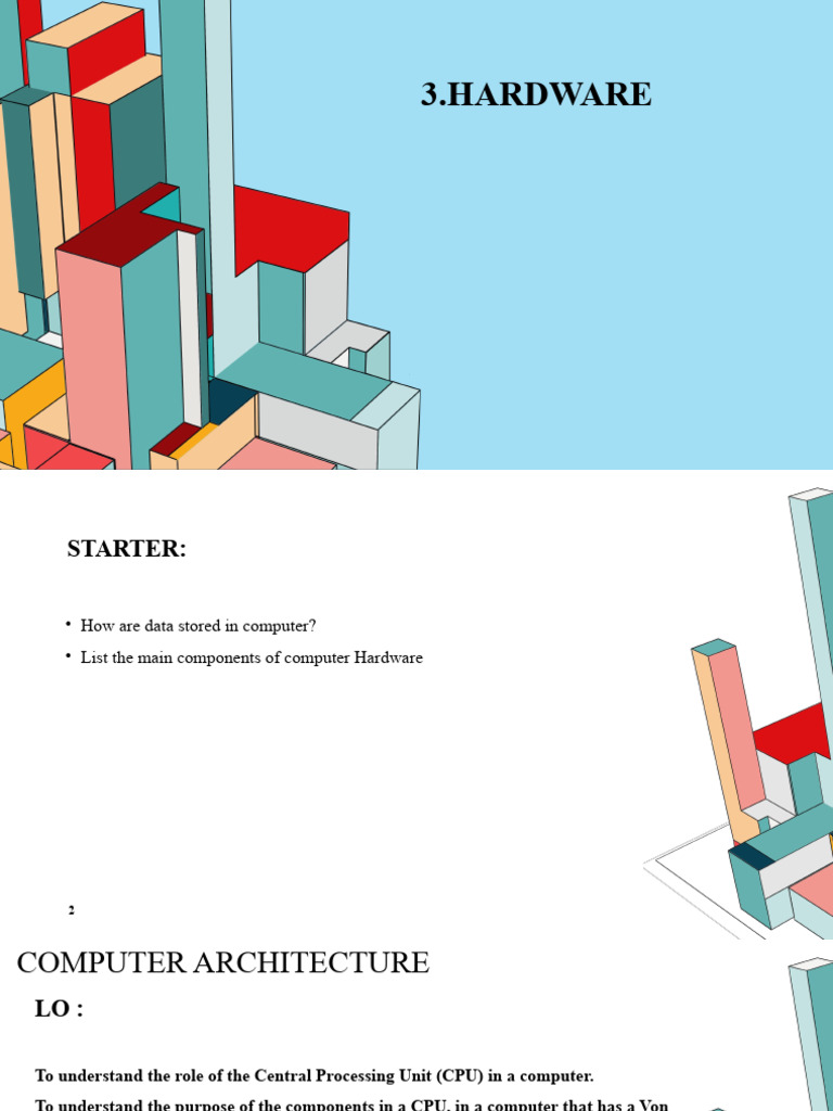 Lesson 1 Part 1 Hardware | PDF | Central Processing Unit | Computer Program