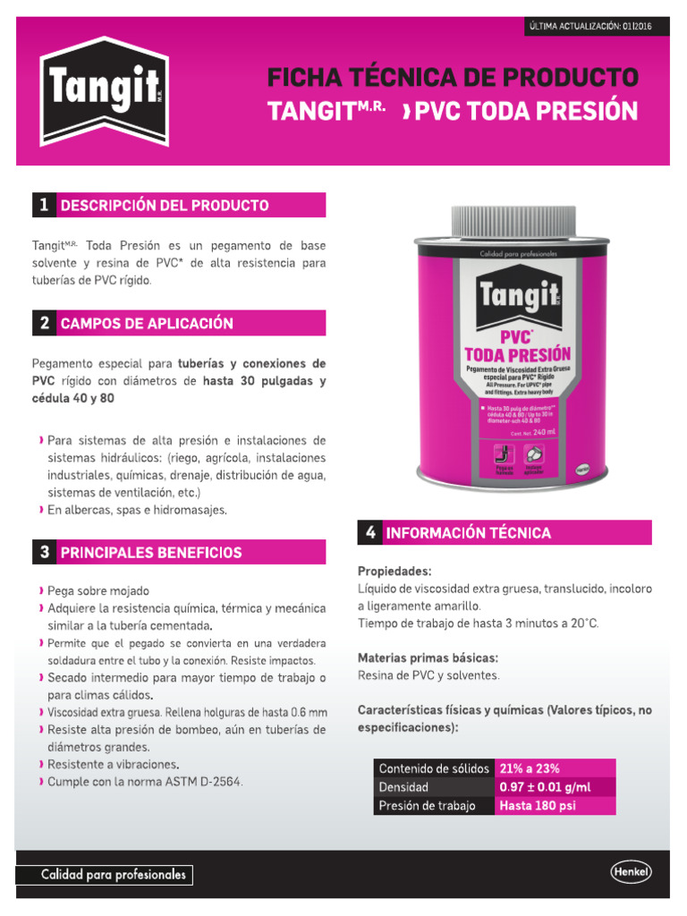 Pegamento para PVC | PDF