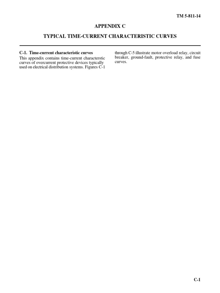 Time-Current Curves for Overcurrent Devices | PDF | Technology ...