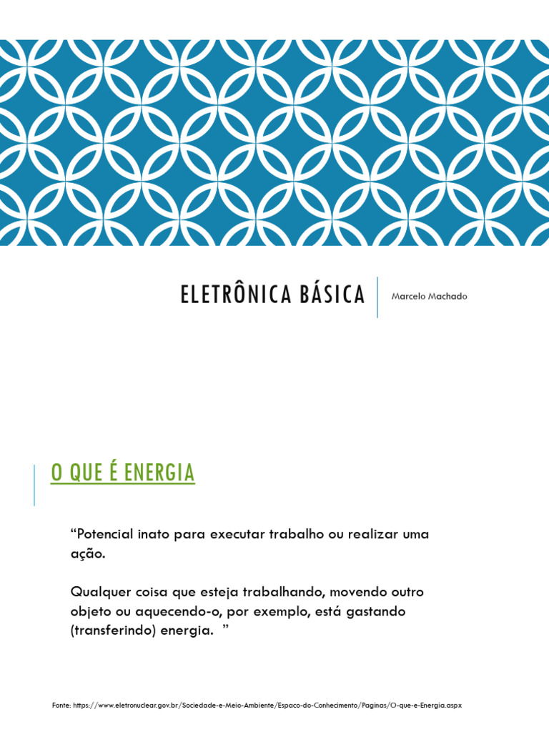 Conceitos Básicos de Eletricidade e Energia | PDF | Resistência elétrica e condutividade ...