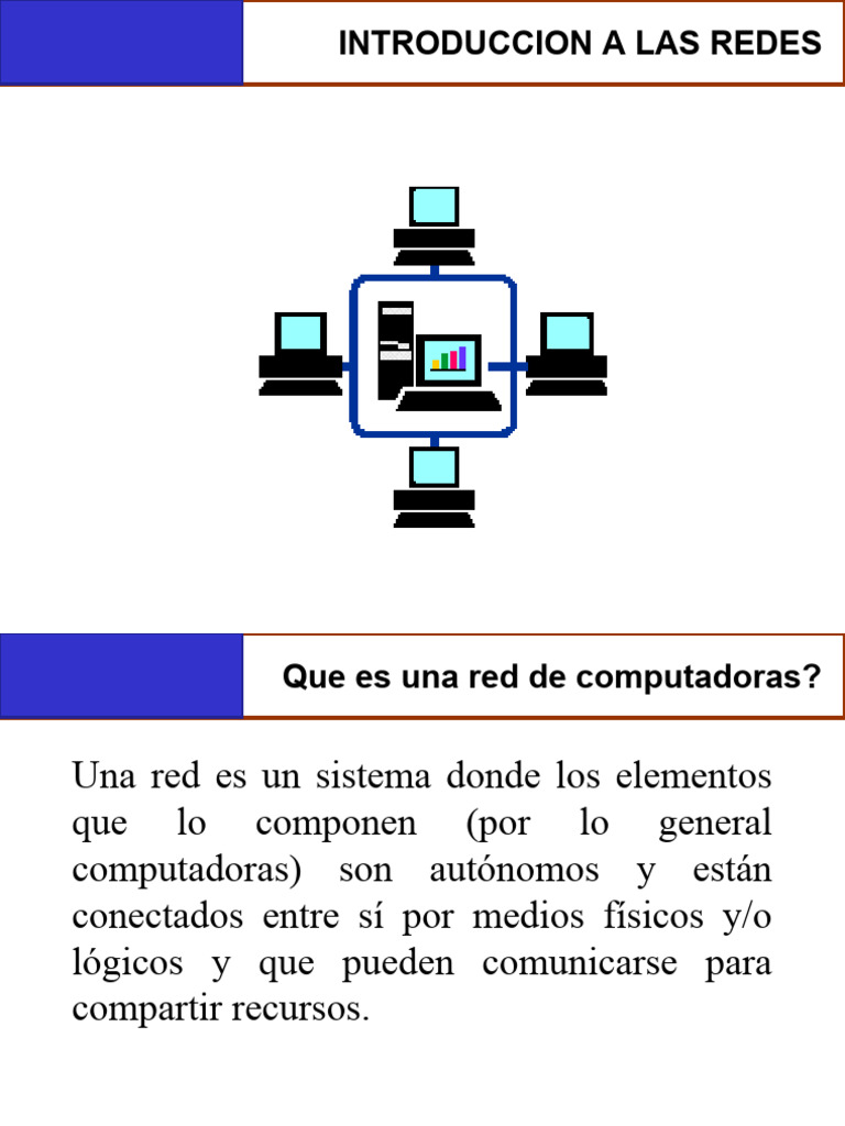 1.4.1 Introduccion A Las Redes Informáticas | PDF | Red de computadoras ...