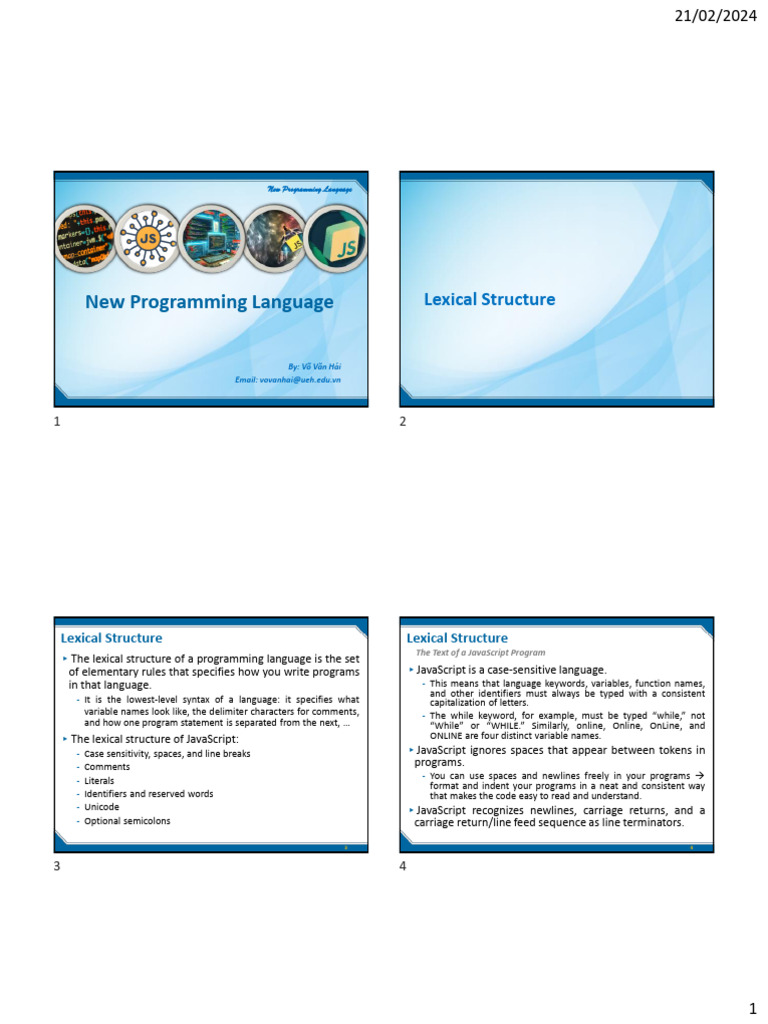 01 - Types - Values - Variables | PDF | Data Type | Java Script 01 - Types - Values - Variables | PDF | Data Type | Java Script