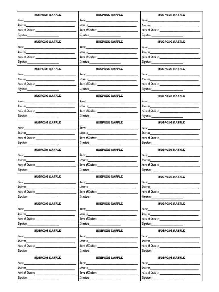 Raffle | PDF | Career & Growth | Language Arts & Discipline