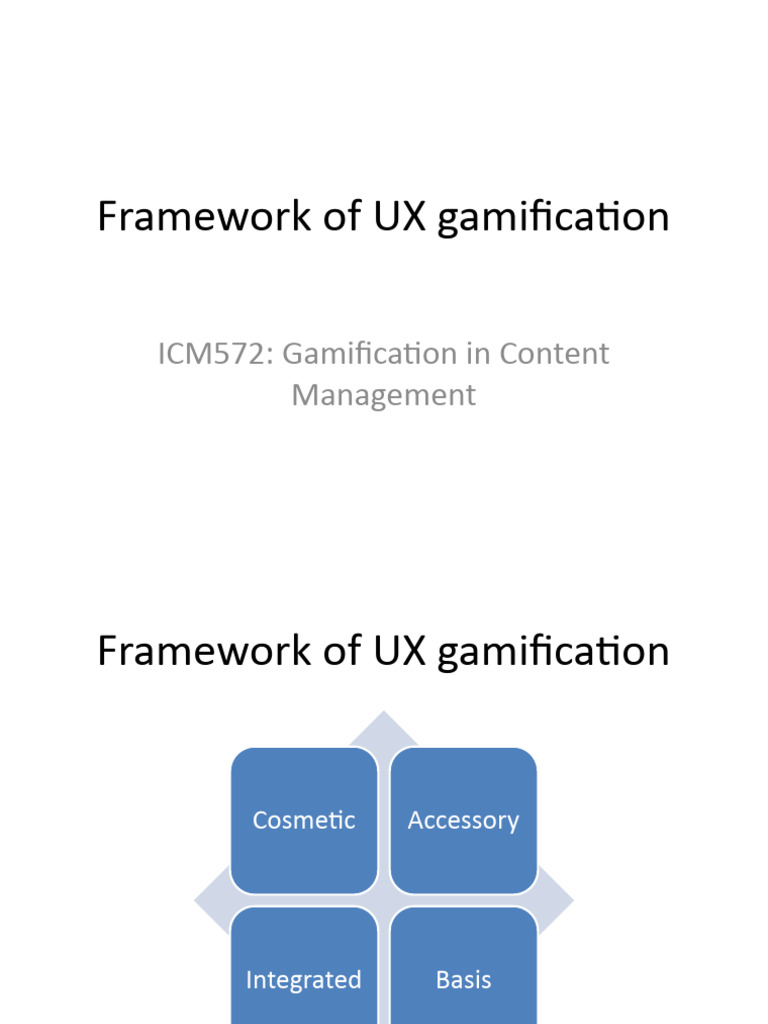 Chapter 5 Framework of UX Gamification | PDF | Cognition | Cyberspace