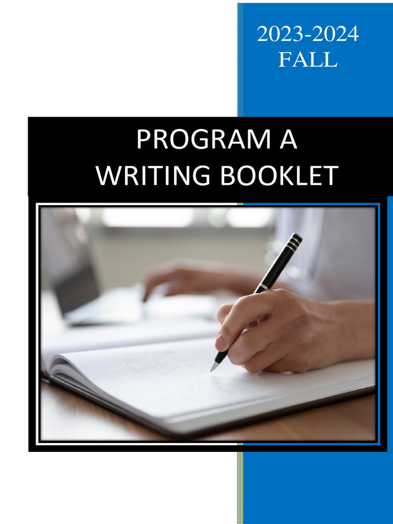 Program A Writing Booklet | PDF | Essays | Istanbul