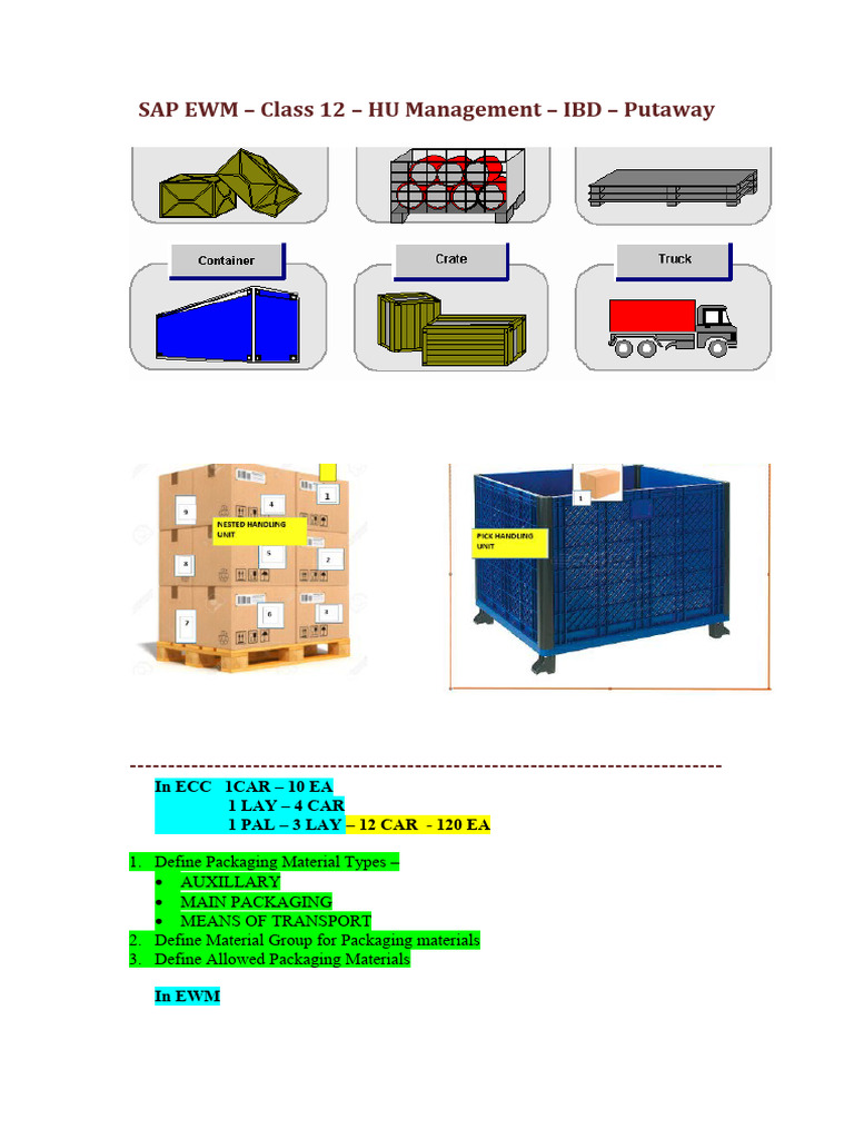S4E-12-Handling Unit Manag - IBD | PDF | Supply Chain Management ...