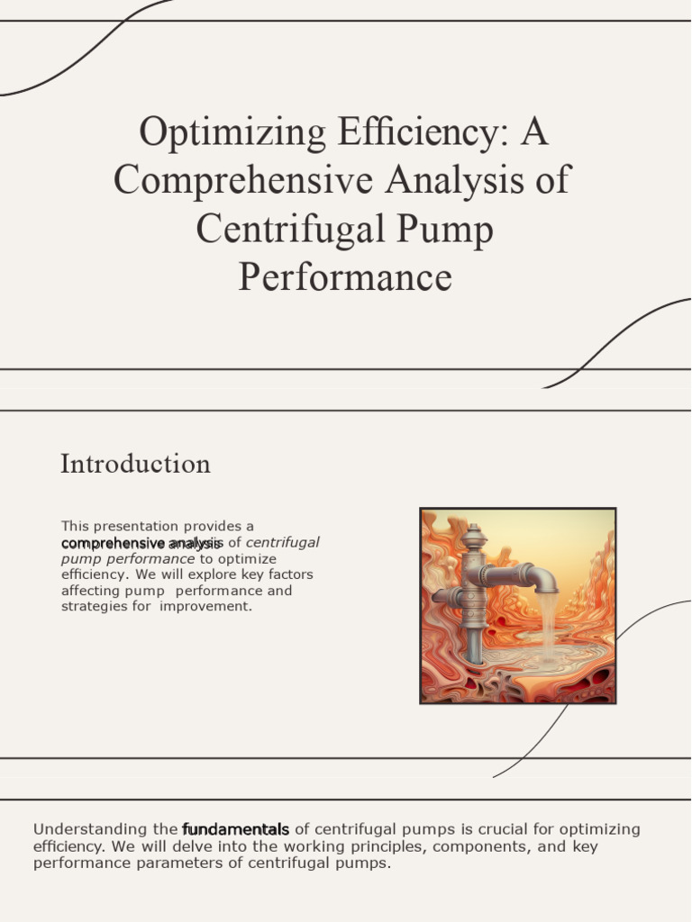 Slidesgo Optimizing Efficiency A Comprehensive Analysis of Centrifugal Pump Performance ...