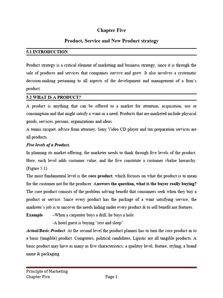 POM - Chapter Five | PDF | Brand | Marketing