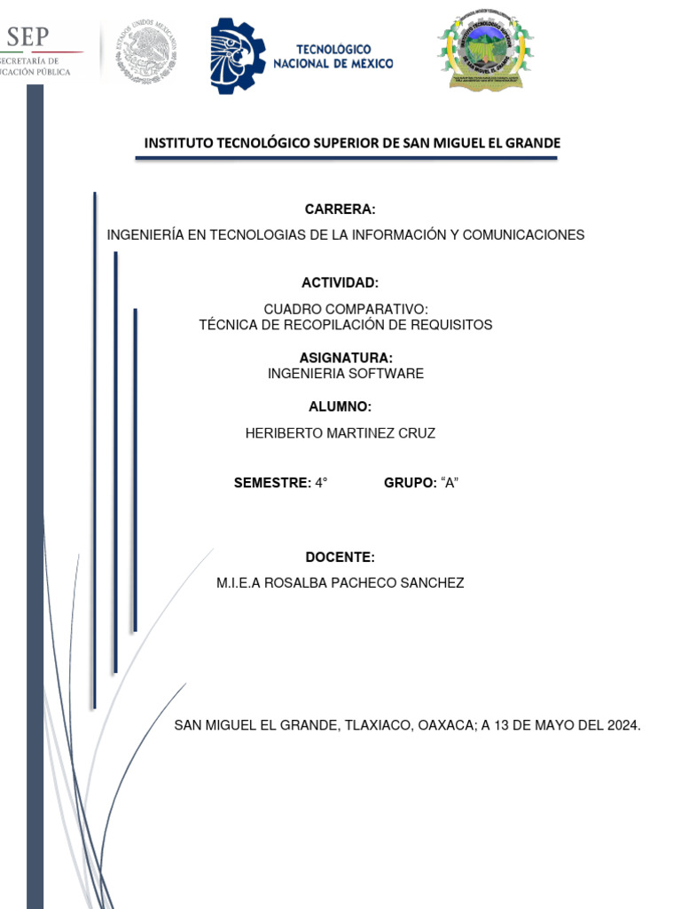 Ti-T4 Tecnicas de Recopilacion de Requisitos | PDF | Cuestionario | Informática