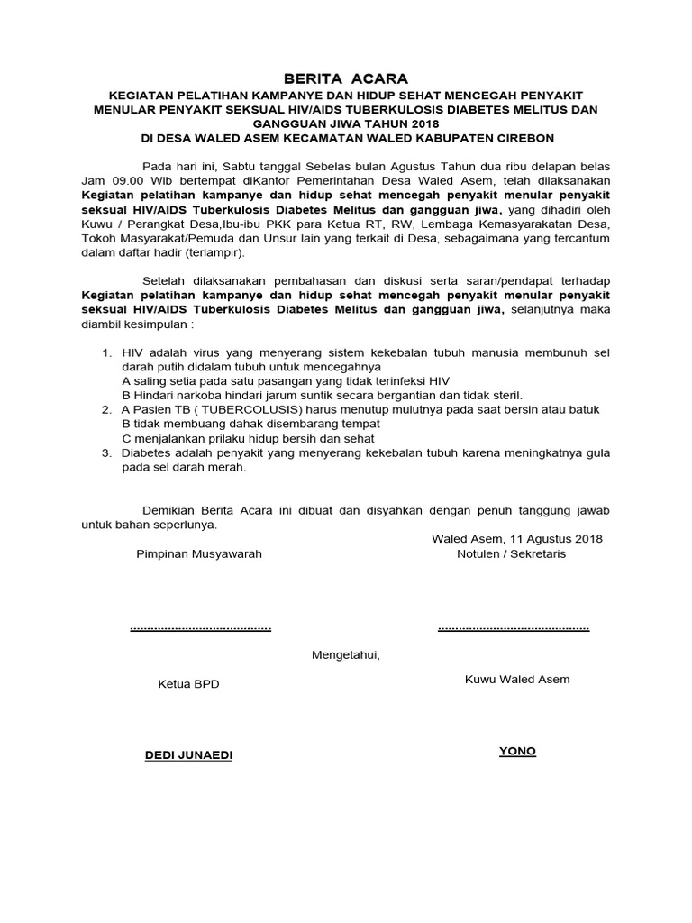 Pelatihan Hidup Sehat Cegah Penyakit di Waled | PDF