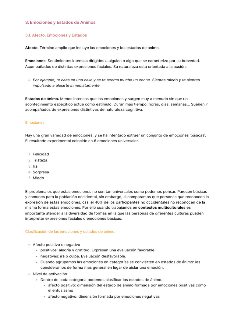 Emociones y Estados de Ánimos | PDF | Las emociones | Salud mental