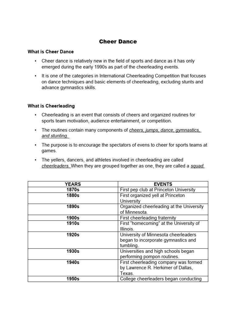 Cheer Dance | PDF | Cheerleading | Sports
