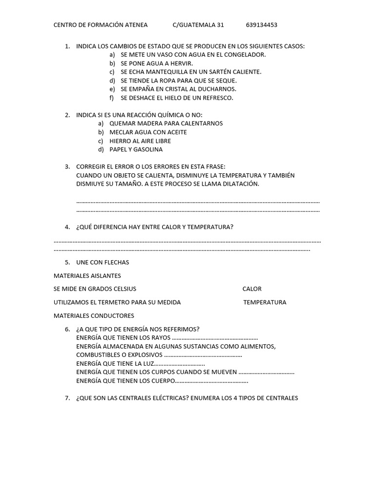 REPASO TEMA 8 DE CONO | PDF | Naturaleza | Materiales