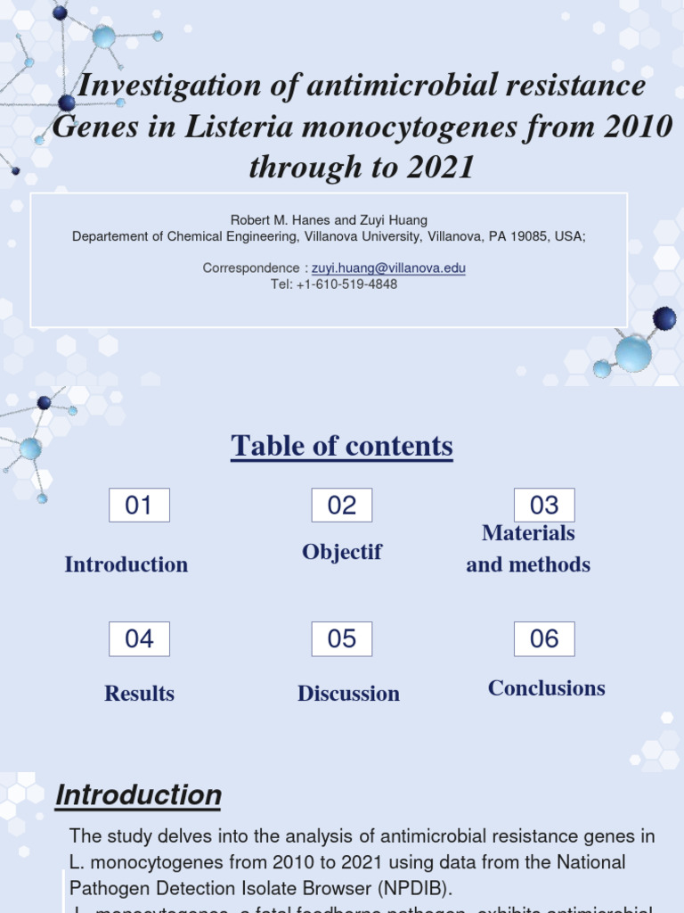 Investigation of Antimicrobial Resistance | PDF | Antimicrobial ...