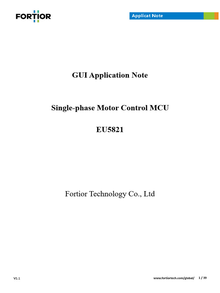 EU5821 GUI Application Note | PDF | Electronic Circuits | Sensor