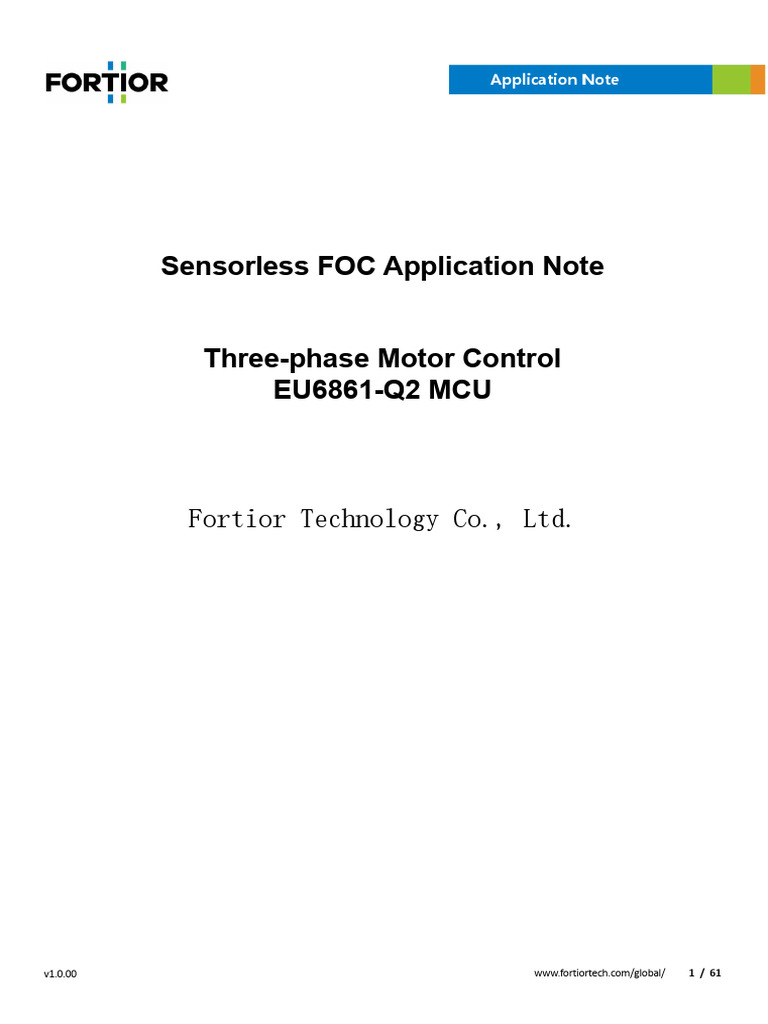 Sensorless Motor Control Guide | PDF | Electric Motor | Electromagnetism