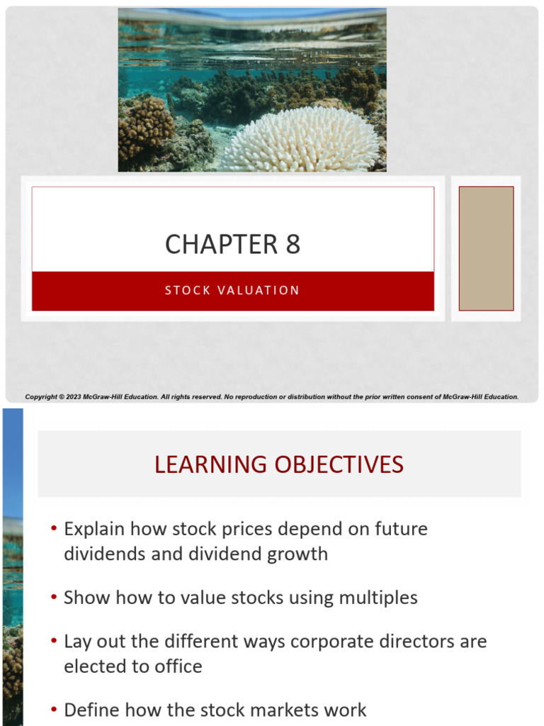 Ross Fundamentals of Corporate Finance 13e CH08 PPT | PDF | Preferred Stock | Stocks