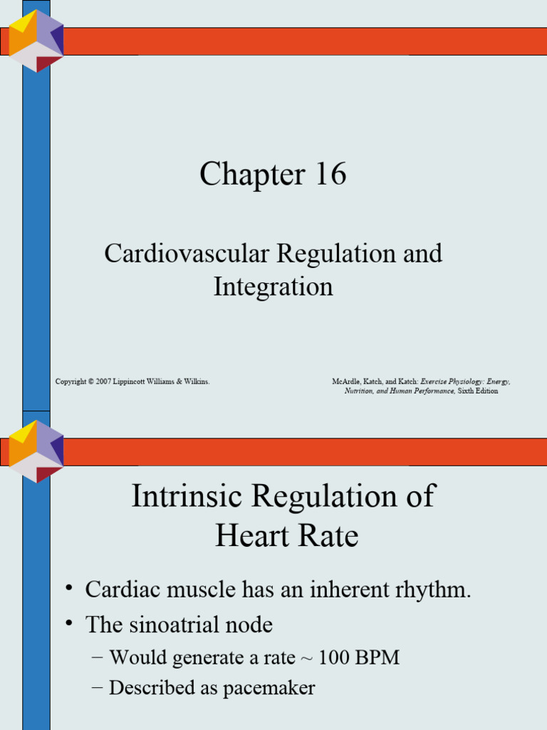 Chapter16 CV Regulation & Integration | PDF | Vasodilation | Heart