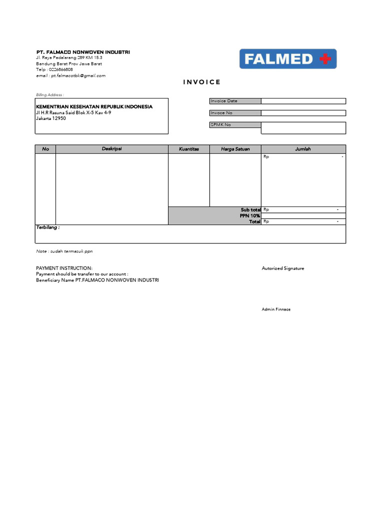 Contoh Invois E-Katalog | PDF