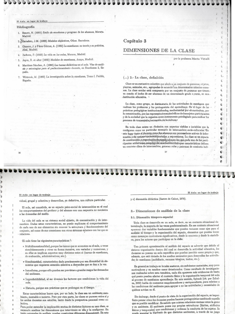 Dimensiones de La Clase 1 | PDF