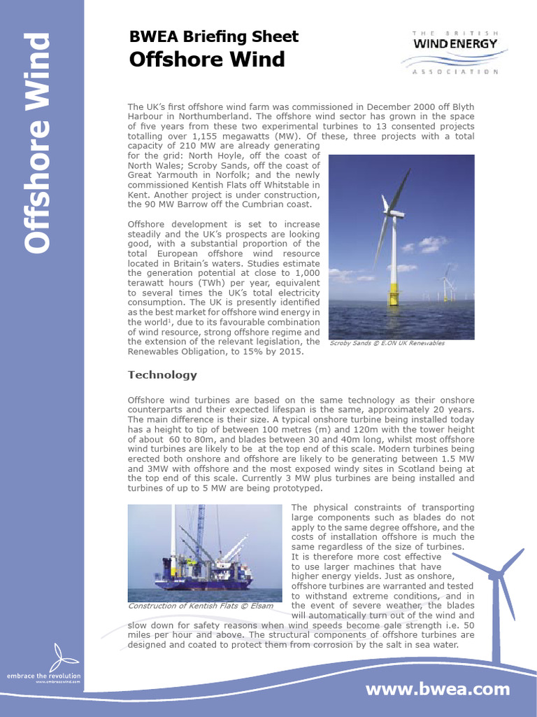 Wind Turbines | PDF | Offshore Wind Power | Wind Farm