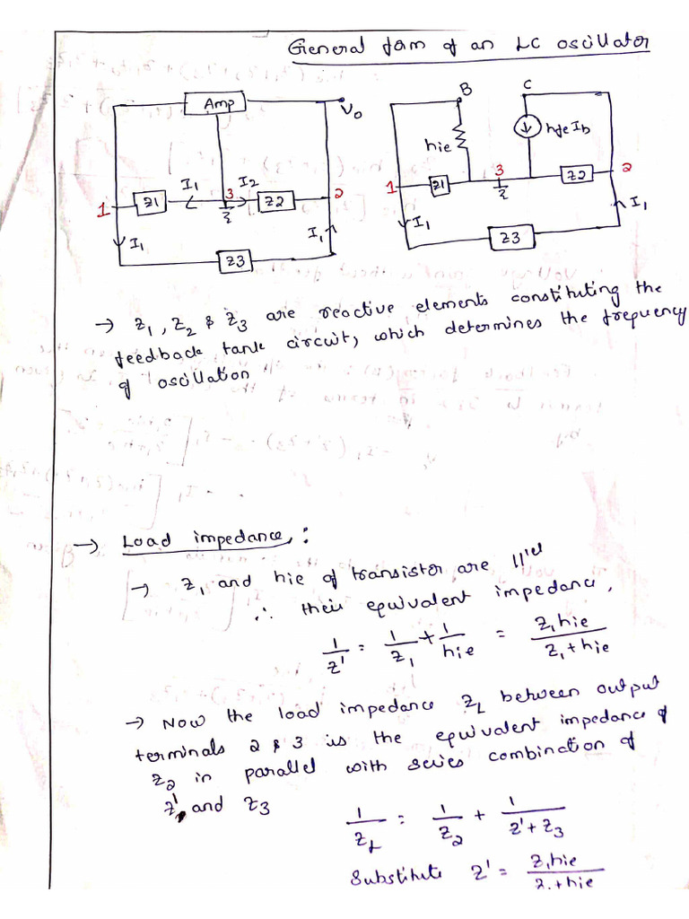 Unit-5B LC Oscillators | PDF