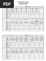 2024-2025 School Timetable Overview | PDF