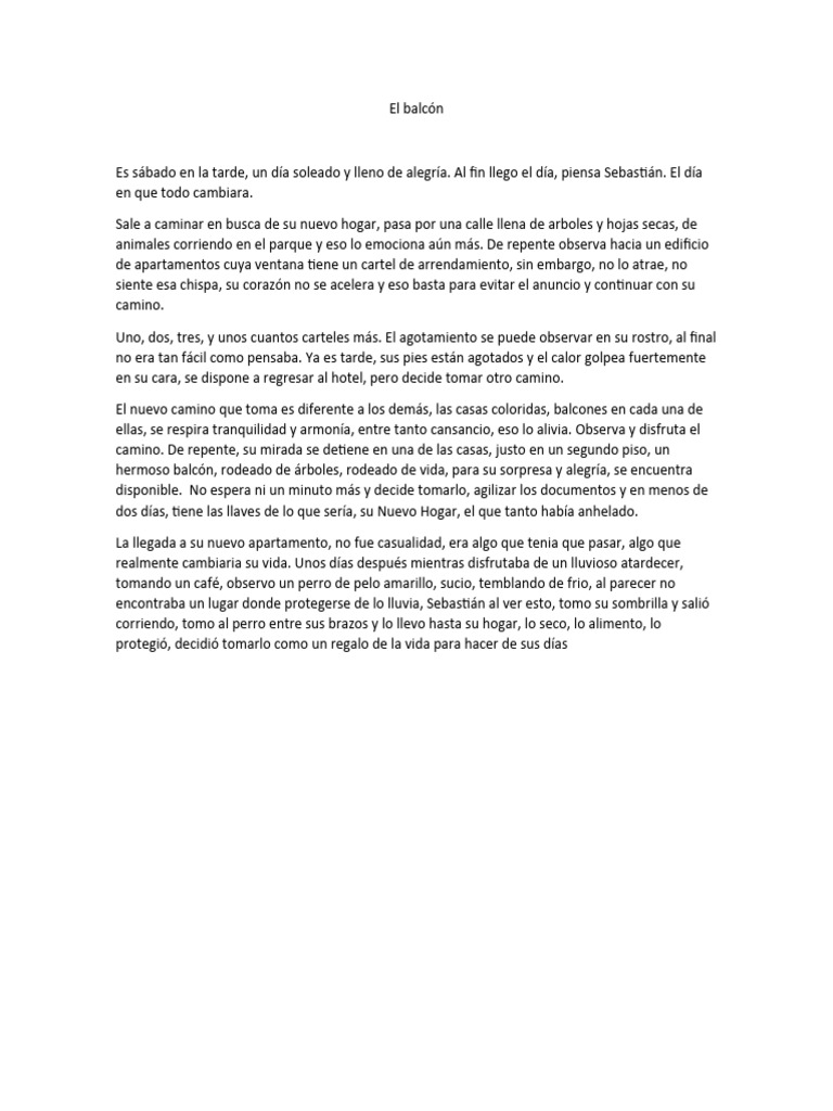 Amor y música en el balcón | PDF