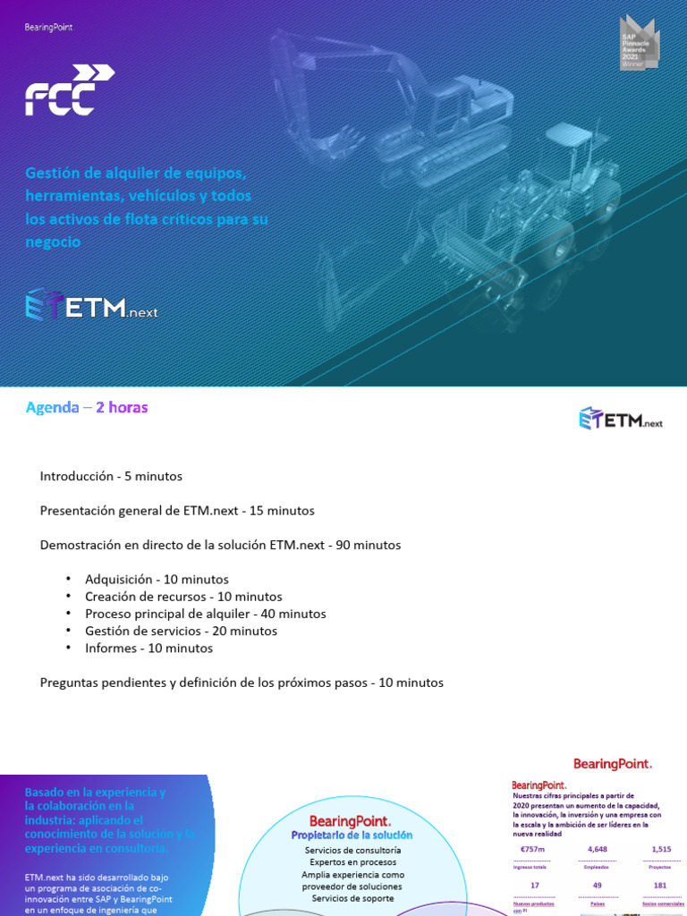 ES - ETM - Next FCC V1 | PDF | Logística | Aplicación movil