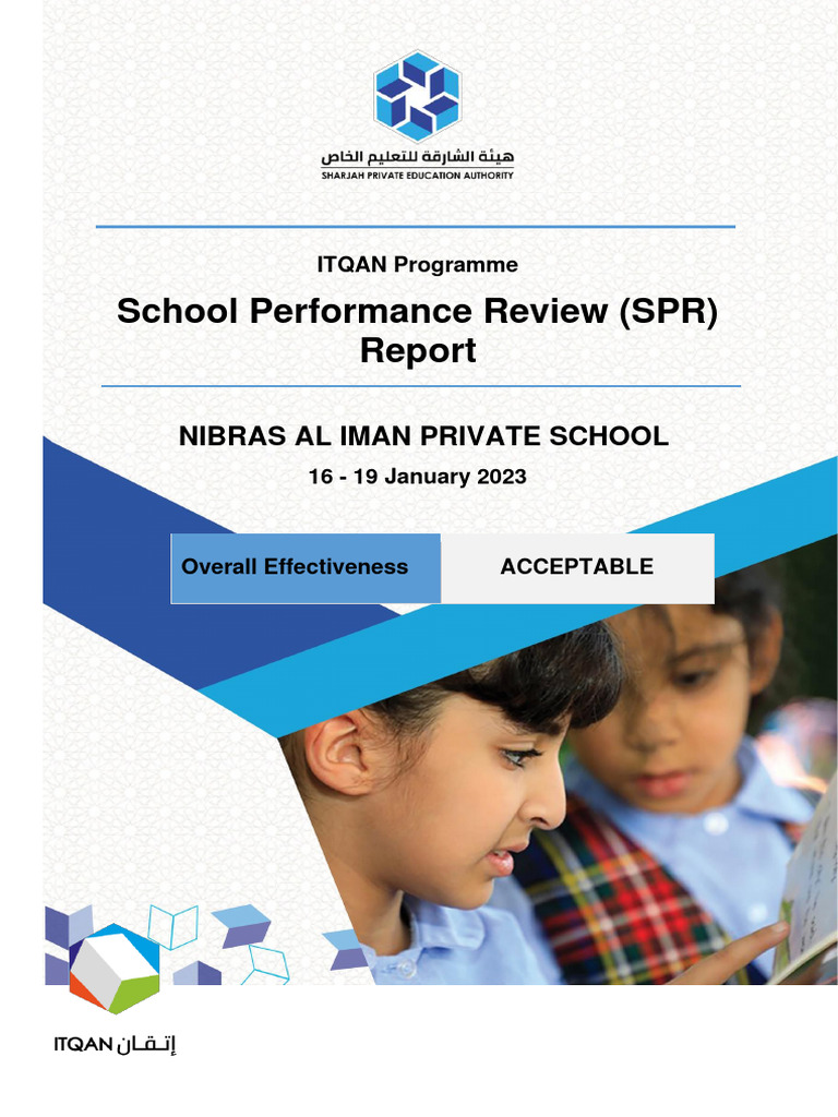Nibras Al Iman Private School 133 SPR Report | PDF | Schools ...