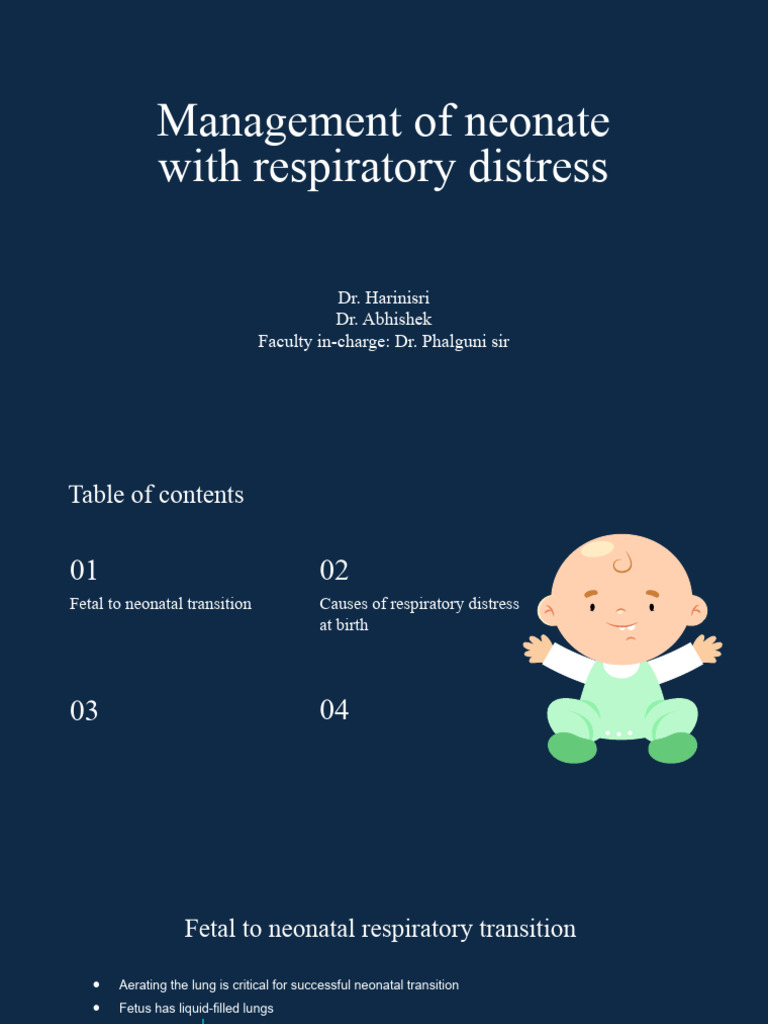 Repiratory Distress in Newborn | PDF | Respiratory Diseases | Pulmonology